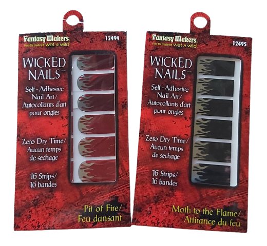 Wet n Wild Fantasy Makers Wicked Nails Halloween Self-Adhesive Nail Art ...