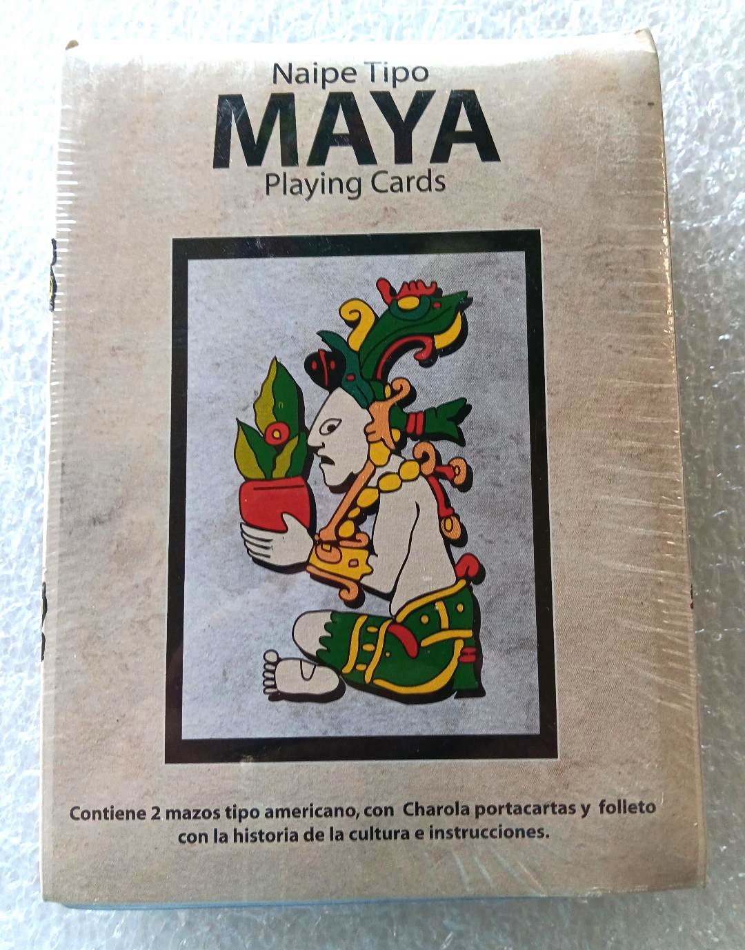 Naipe Type Maya Mexico 2 Decks Poker Bridge Ramino Playing Cards - Sealed!