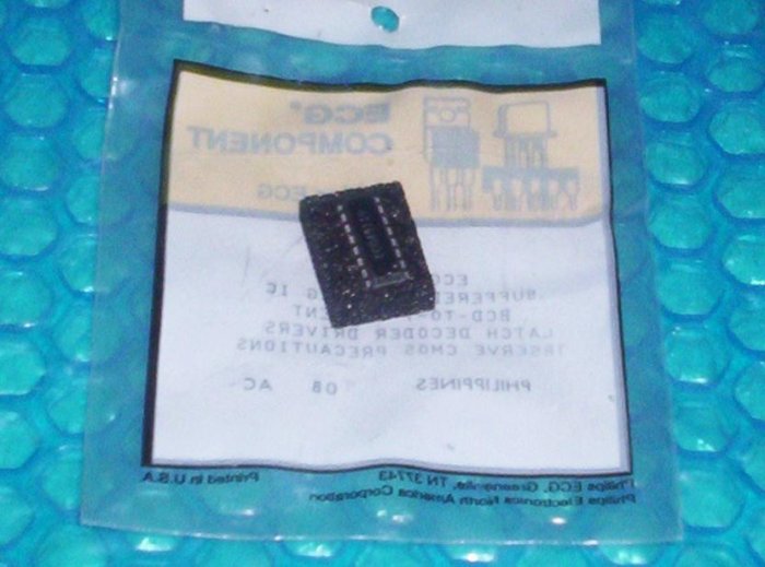 ECG Component Latch decoder drivers ECG 4511B stk#(704)