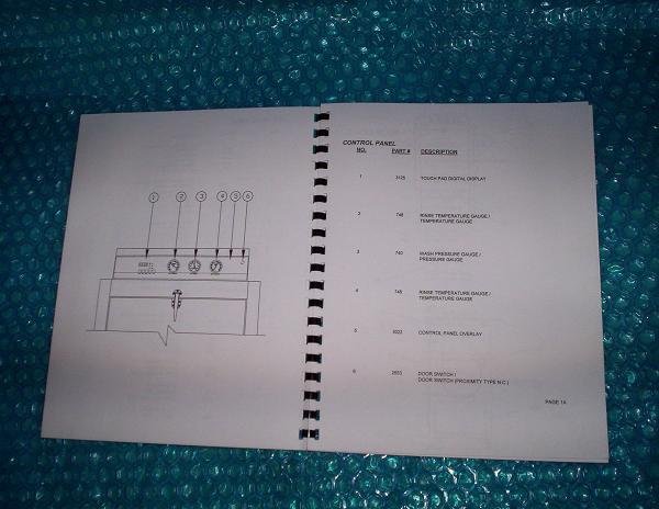 Douglas Machines Corp. Pan Washer UTM-10 Parts Manual stk#(1634)