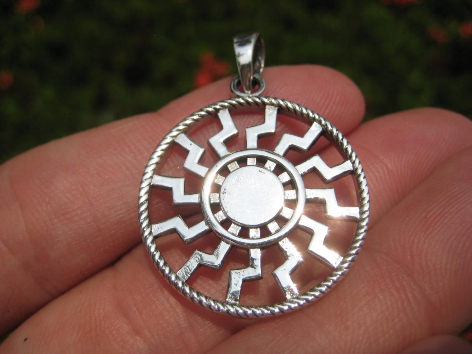 925 Sterling Silver Black Sun Wheel Viking Norse Sonnenrad Germanic ... 925 Sterling Silver Black Sun Wheel Viking Norse Sonnenrad Germanic ...