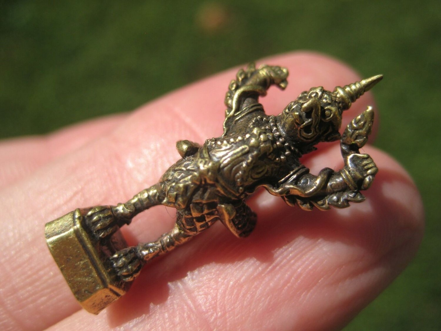 Set 2 Turtle Shiva Garuda Bird Buddhist Blessing Amulet Statue Pendant ...