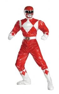 ADULT RED POWER RANGERS DELUXE COSTUME NEW DG6823