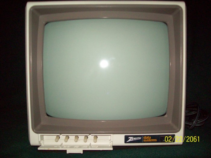 Vintage Zenith Green Composite Monitor 12-inch
