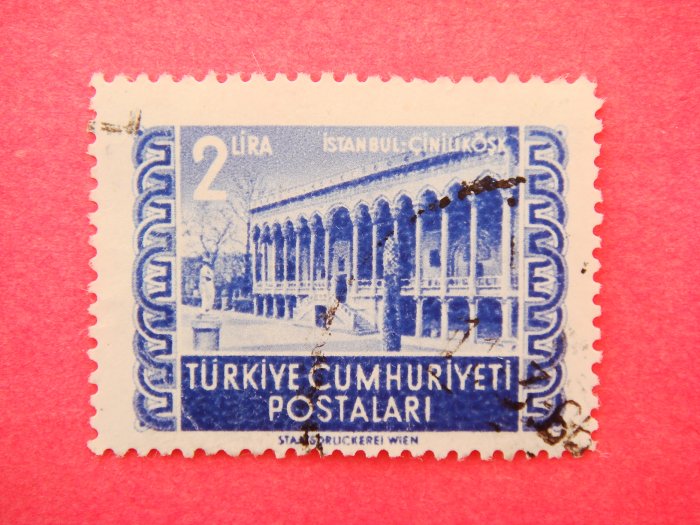 Turkish Postage Stamps 9 scenic historic locations depicted in various ...