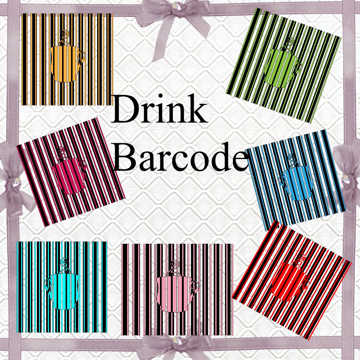 Drink Barcode-Digital ClipArt-Art Clip-Gift Tag-Scrapbook-Banner ...