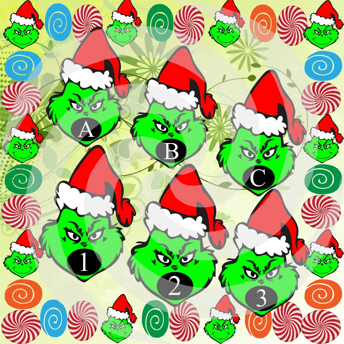 ABC and 123 Grinch T4-Digital ClipArt-Fonts-Art Clip-Gift Tag-Notebook ...