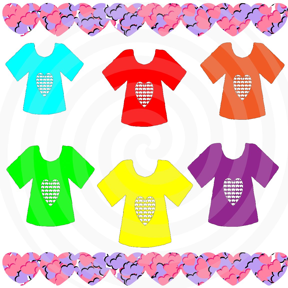Color Tshirt 2-Digital Clipart