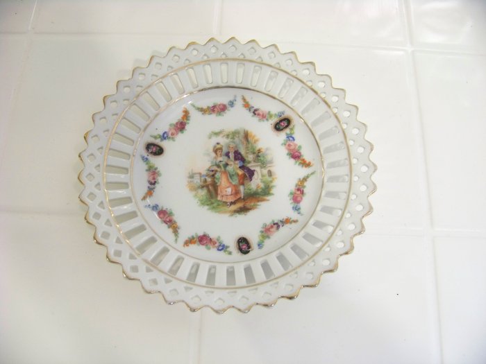 small German reticulated plate Germany dish