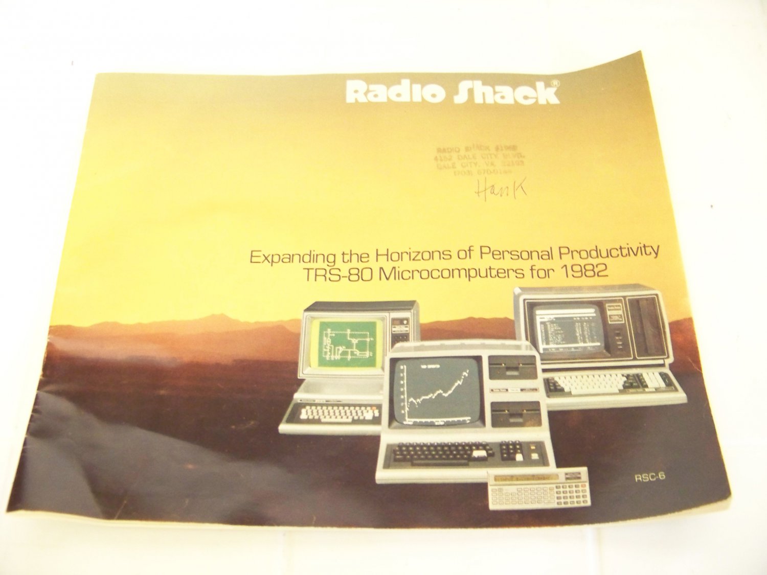 Radio Shack TRS-80 microcomputers 1982 catalog brochure advertisement ...
