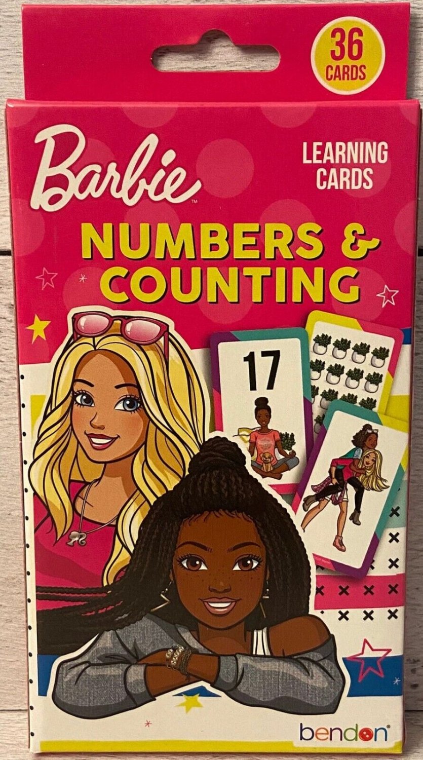 Barbie & Friends Numbers & Counting Learning 36 Flash cards