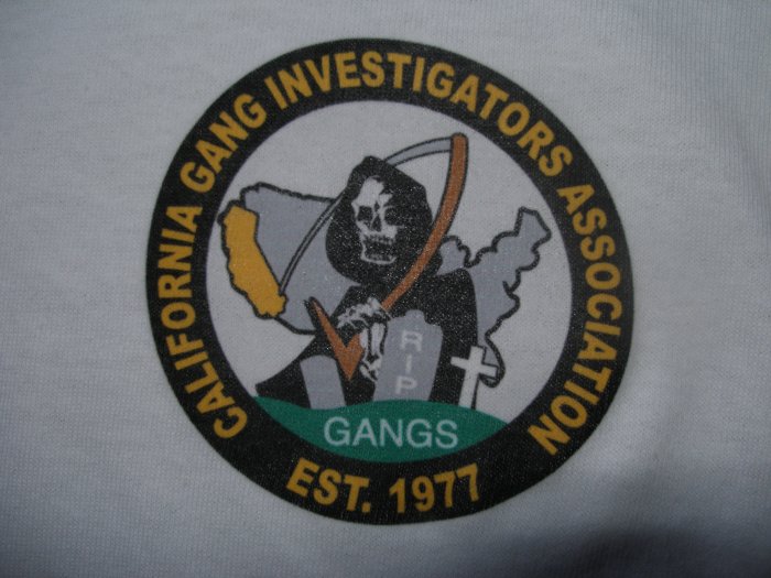 CALIFORNIA GANG INVESTIGATORS ASSOCIATION T-SHIRT