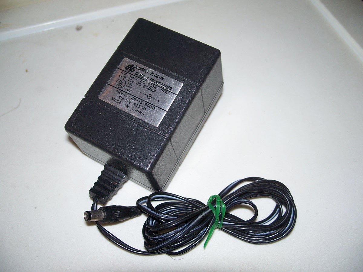 ENG AR 48-15-800 AC DC ADAPTER 15V 800mA 19W CLASS 2 TRANSFORMER