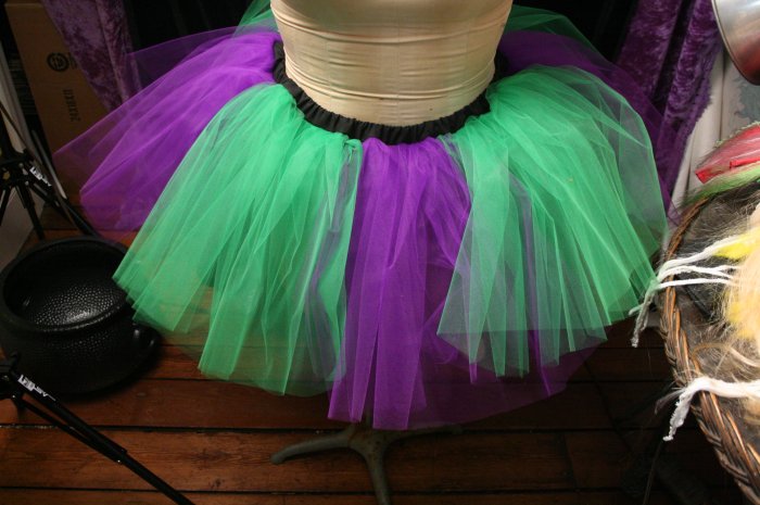 Extra Puffy Monster tutu Purple and Green Adult Large