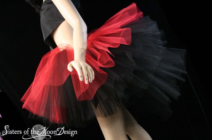 The Ring Master huge poofy red and black adult tutu XLarge Plus