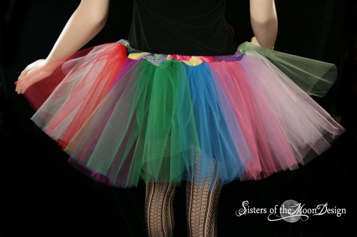 Lighter random Rainbow extra poofy tutu skirt Adult Small