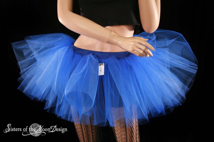Royal Blue extra poofy adult tutu petticoat Small
