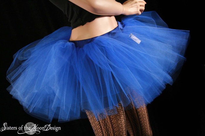 Royal Blue extra poofy adult tutu petticoat Large