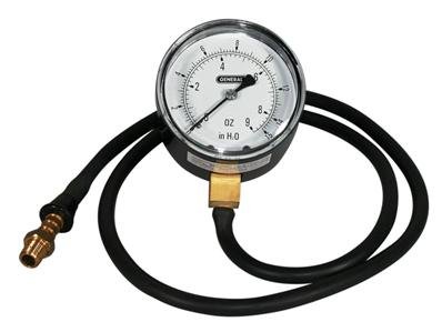 Gas LPG Appliance Manifold Line Pressure Manometer Gauge Kit 15"WC HVAC ...