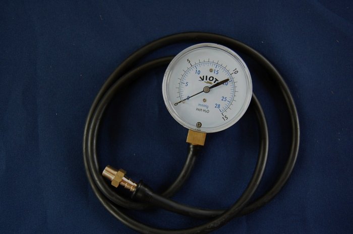 Gas LPG Appliance Manifold Line Pressure Manometer Gauge Kit 15"WC HVAC ...