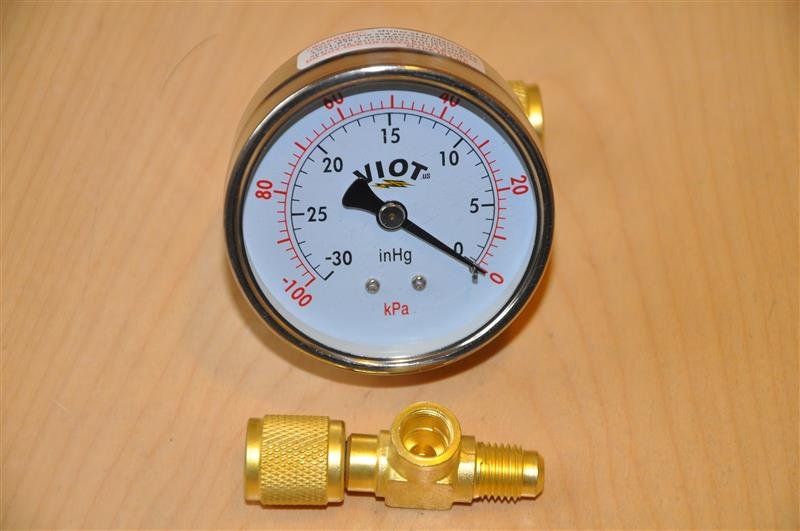 T-Adapter:1/4X1/8X1/4"NPT/Flair+Deep Vacuum Gauge Pump Add to Port ...