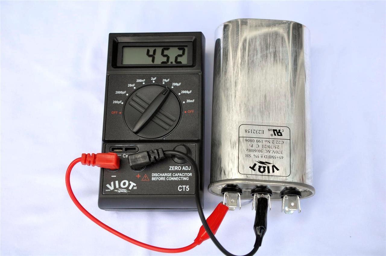 Digital Capacitor Tester Wide Range: pF- 20mF High Accuracy HVAC ...