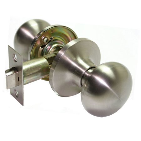 Satin Nickel Hallway & Storage Door Knob Lock Door Lock