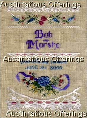 IRISH LINEN WEDDING SAMPLER CROSS STITCH KIT THIS DAY FORWARD