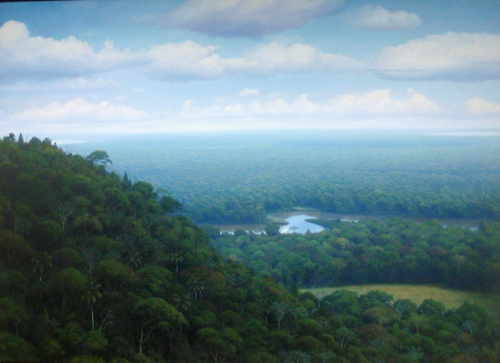 Original Latin American Landscape Cuban Art Ernesto Estevez