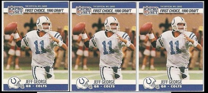 1990 NFL Jeff George Rookie Card