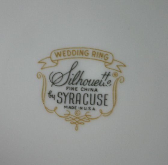 Syracuse Wedding Ring Dinner Plate