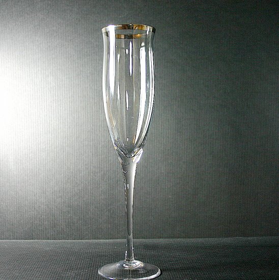 Noritake Crystal Sterling Tribute 9" Fluted Champagne