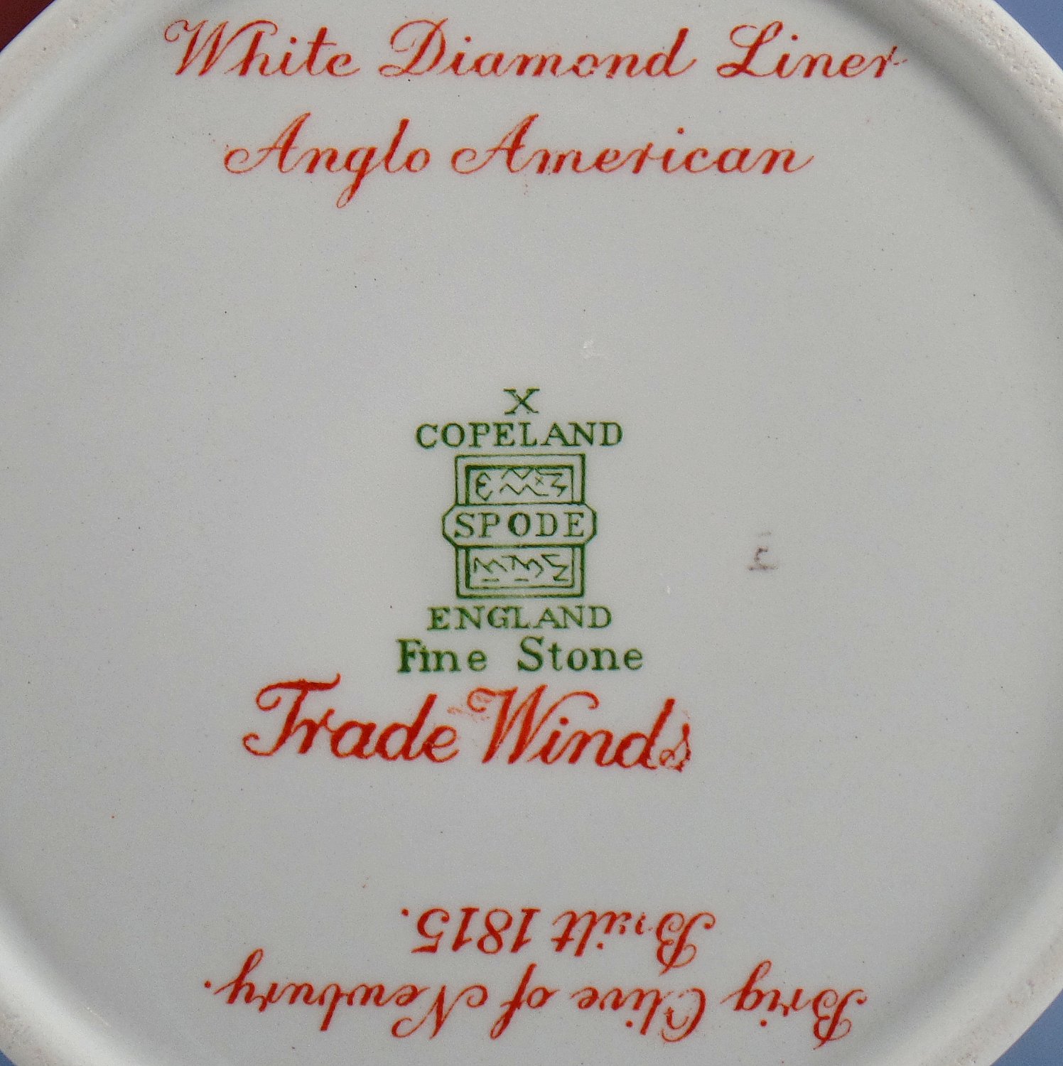 Spode Trade Winds Red Tankard 14 oz