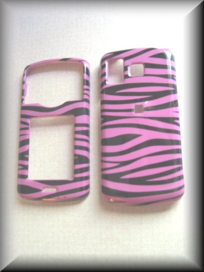 Hard Cover Phone Case For LG Rhythm Ax585 Pink Zebra