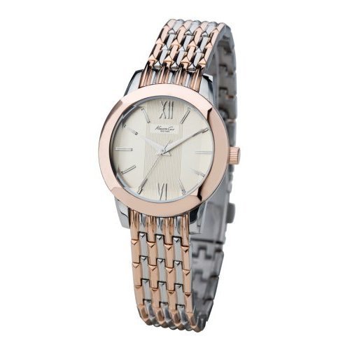 Kenneth Cole Ladies Two Tone Silver / Rose Gold Tone Watch