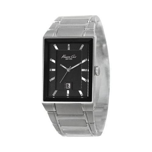 Kenneth Cole Men's Stainless Steel Rectangular Watch with Date