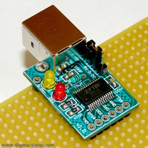 FTDI USB to serial UART interface Board for AVR PIC
