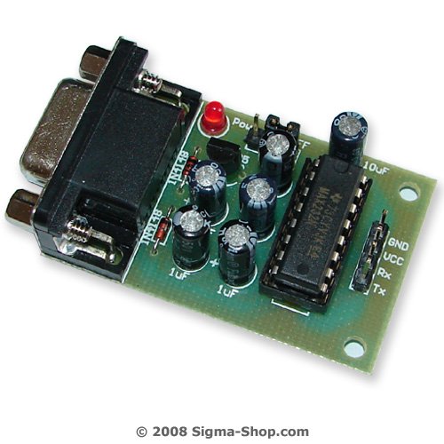 MAX232 RS232 to TTL Converter Adapter for ATMEL AVR PIC