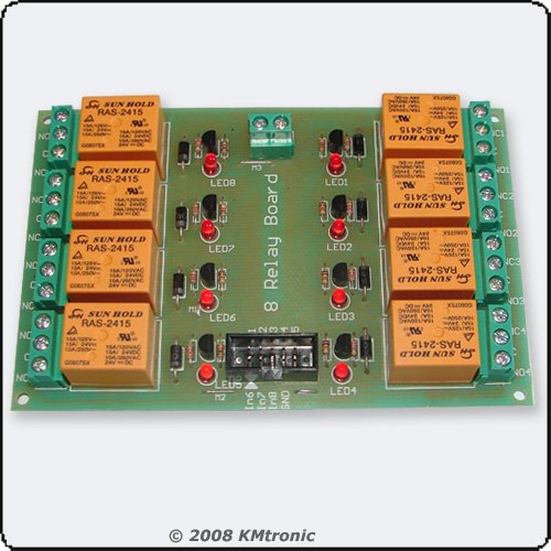 Eight RELAY BOARD ready for your PIC, AVR project - 24V