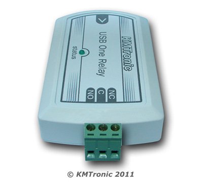 USB Relay Controller One Channel - RS232 Serial controlled