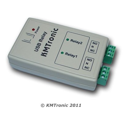 USB Two Relay Controller - RS232 Serial controlled