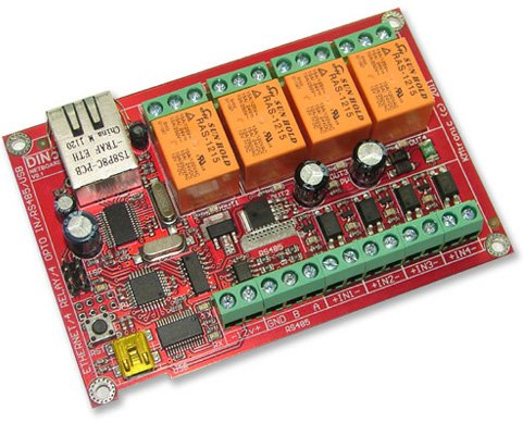 WEB, Internet , Ethernet controlled relay board: Arduino compatible ...