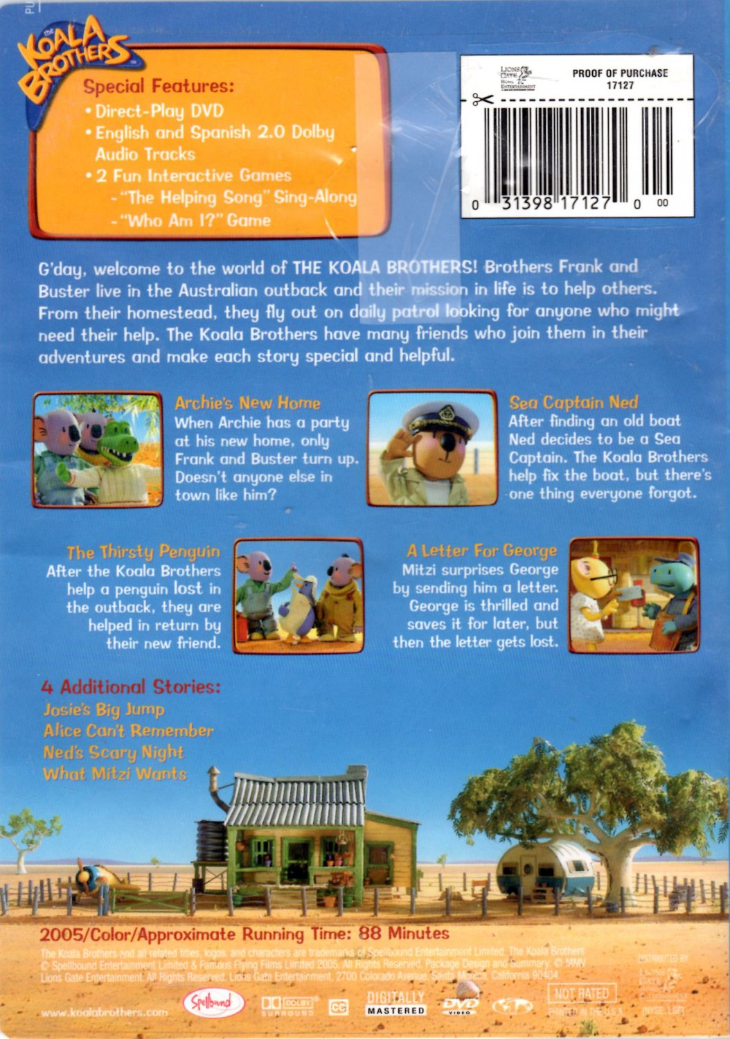 The Koala Brothers - Meet The Koala Brothers (DVD, 2005) NEW Free Shipping