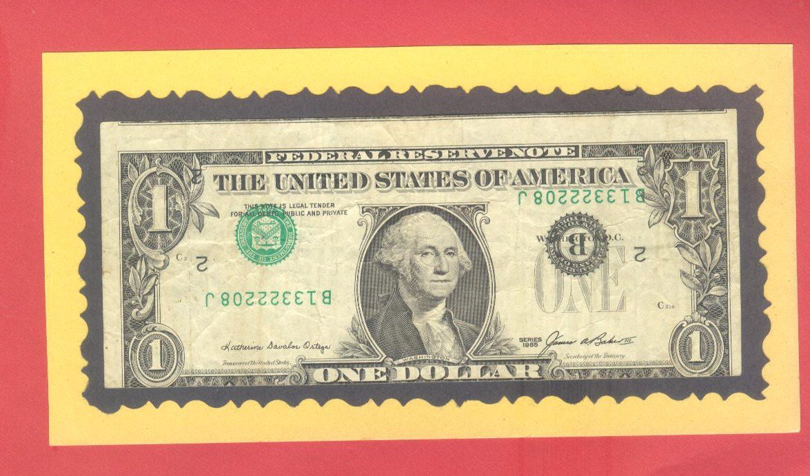 Inverted Overprint Error = Seals & Numbers upside down B13322208J