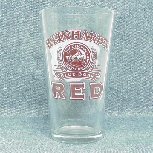 WEINHARD'S BLUE BOAR RED Pint Glass - 1995 - Year of the Boar