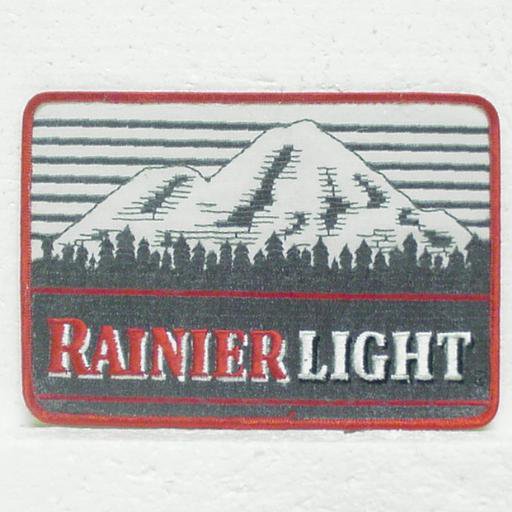 RAINIER LIGHT Beer Embroidered Patch - Unused - Large 7" x 5"