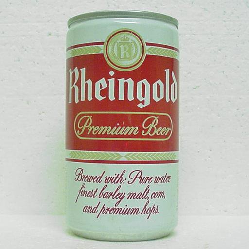 RHEINGOLD PREMIUM BEER Can - Rheingold Brewery - 2 cities - aluminum ...