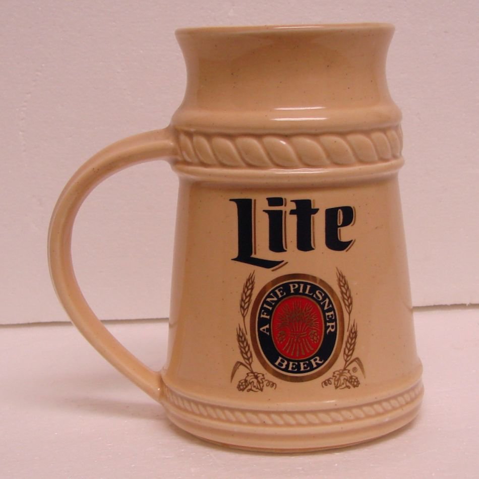 MILLER LITE Beer Ceramic Mug - 1984 World Series of Tavern Pool