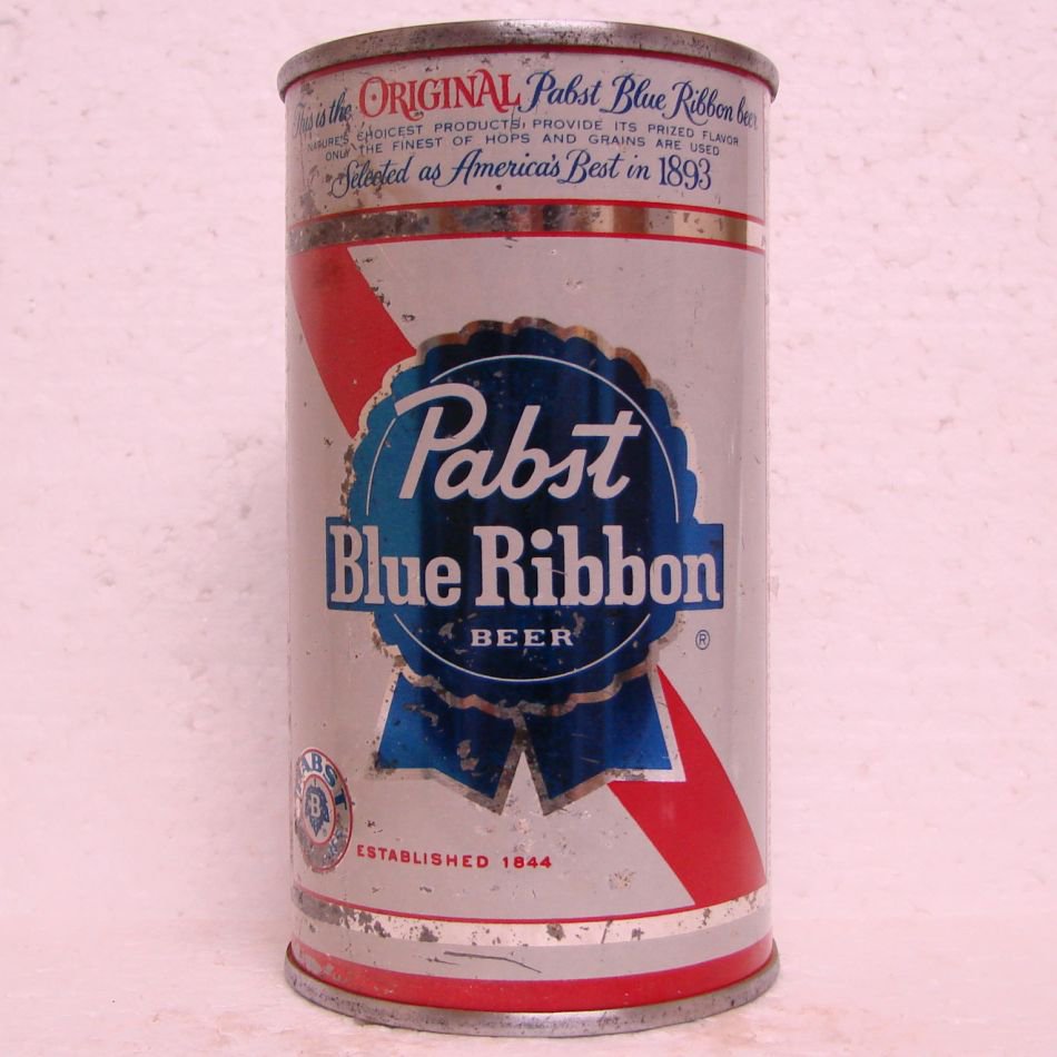 PABST BLUE RIBBON BEER Can - Pabst Brewing Co. - Milwaukee, WI - 12 oz ...