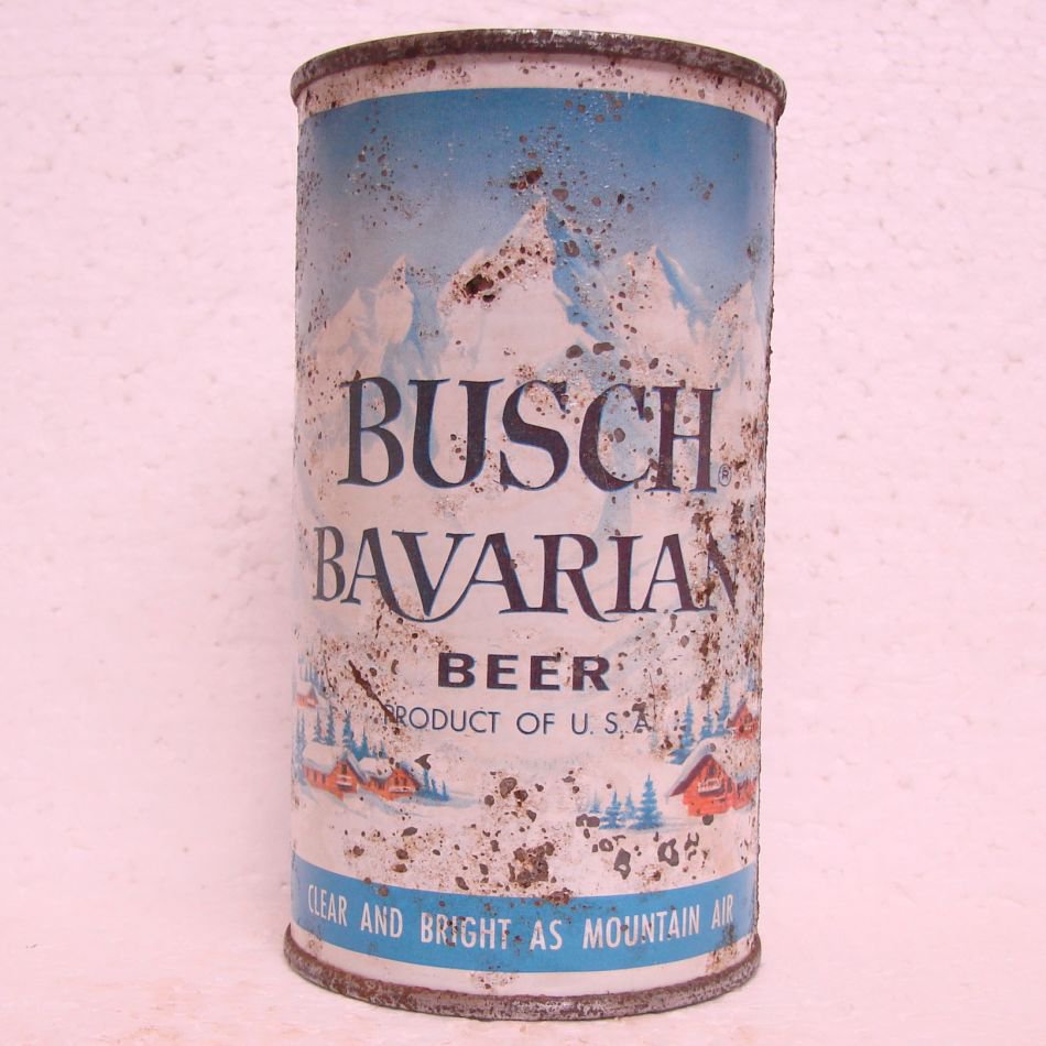 BUSCH BAVARIAN BEER Can - Anheuser Busch Inc. - St. Louis, MO - flat ...
